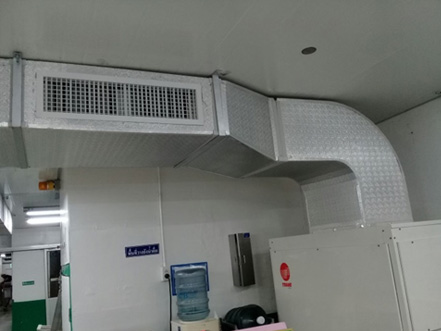 งานติดตั้งท่อลม (PID DUCT) - N.S.B.SUPPLY CO.,LTD.